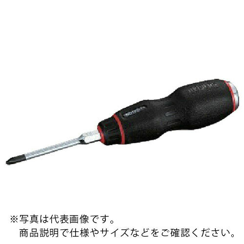 特長：グリップは早回しのしやすい四角形状です。二重構造のグリップの採用により、より良いフィット感を創出しています。軸は貫通タイプでグリップエンドは座金付きです。ねじとのギャップを極限まで小さくした先端はなめにくく、トルクを確実に伝えます。用...