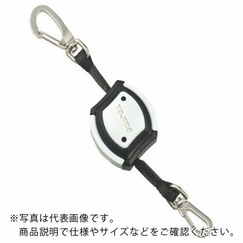 特長：自動巻き取り式で作業時にロープが弛まないため、足場などへの引っ掛かりの心配もありません。作業後は完全収納して邪魔になりません。本体が軽量・コンパクトで複数利用も可能です。腰元への装着が簡単なナスカン仕様です。本体をスライドすることでロ...