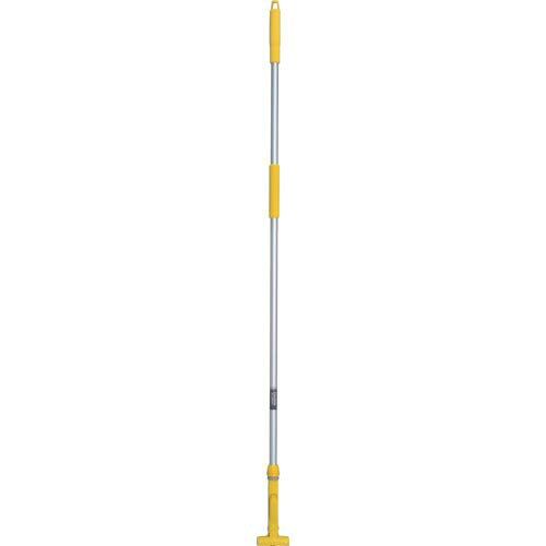 特長：使う場所に応じてゾーニングが出来る5色展開です。使いやすく疲れにくい軽さを実現したアルミ柄です。用途：オフィス、商業施設、病院、工場などの床掃除に。仕様：長さ(mm)：1500色：イエローFXハンドルアルミ柄　1500mm（Lサイズ）...