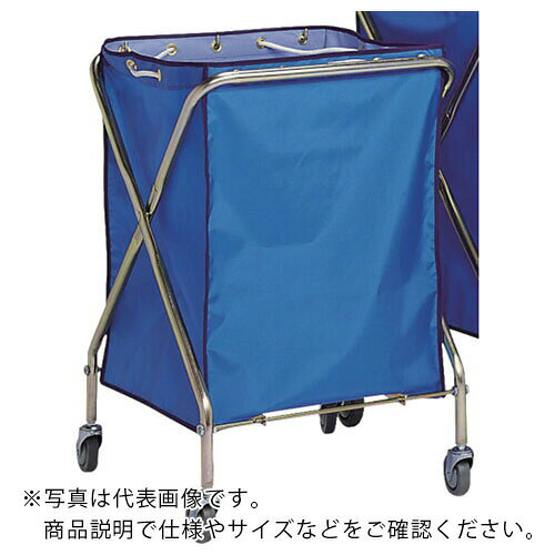 特長：本体と袋がセットになったお手頃なカートです。本体と袋がセットになったお得で便利なゴミ箱です。用途：折りたたみ式カート。仕様：間口(mm)：550奥行(mm)：540高さ(mm)：800色：青容量(L)：132キャスター径(mm)：Φ7...