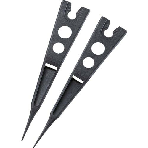 特長：P-640〜650シリーズ(P-641S-1〜645S-1)用チップESD対策仕様商品です。用途：静電気の帯電にデリケートな電子部品、プラスチックの取り扱い。仕様：全長(mm)：48先端形状：先細型先端幅(mm)：0.42個1組(ねじ...