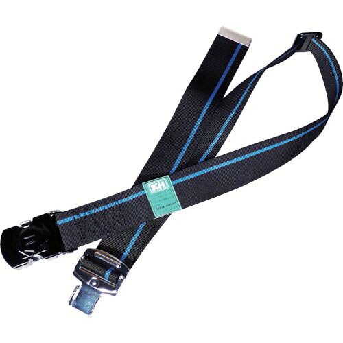 特長：バックル部分もオールブラックです。用途：あらゆる職人の腰ベルトに。仕様：胴ベルト幅(mm)：50胴ベルト長さ(mm)：1200色：黒／青参考ウエストサイズ：約100cmワンタッチバックルタイプ「墜落制止用器具の規格」適合品材質／仕上：...