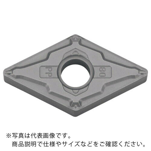 特長：3つの特殊強化技術により、高い耐摩耗性を実現したサーメットです。高速・連続加工で長寿命を実現します。用途：旋削加工用。鋼の高速・連続加工用。仕様：チップ形状：ひし形55°厚さ(mm)：4.76ノンコート呈色：輝灰色PPブレーカ：仕上げ...