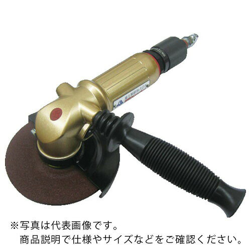 特長：側方排気方式で使いやすいです。シンプルで作業しやすいハンドル角度設計です。電気を使いにくい現場作業に最適です。用途：造船・橋梁・建設機械・一般工場などの研削作業に。仕様：適合砥石寸法外径×厚さ×内径(mm)：100×6×15無負荷回転...