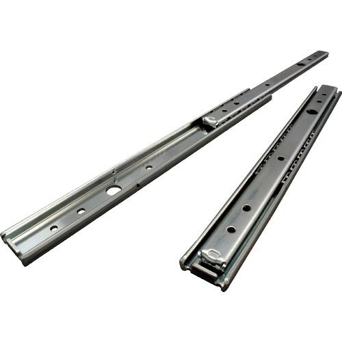 特長：ドロワーメンバーを3/4引き出せるスライドレールです。全長が最短の200mmから最長の550mmまであります。ボールベアリングを採用した精密スライドレールです。全開時、引き抜くことのできないストップタイプです。用途：住宅設備、工場設備...
