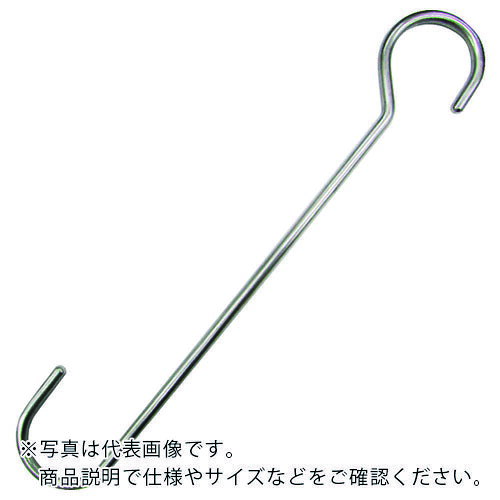 特長：ステンレス製でさびにくく、耐久性に優れます。用途：物掛けとして。仕様：使用荷重(kN)：0.20D(mm)：6L1(mm)：1200L2(mm)：1188S(mm)：25W(mm)：38H(mm)：51R(mm)：20材質／仕上：ステ...
