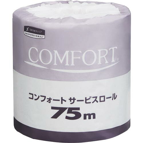 特長：再生紙100％のトイレットロールです。個別包装タイプです。用途：トイレットペーパー。仕様：タイプ：シングル幅(mm)：114長さ(m)：75色：ホワイトケース入数：80ロールケース入数(ロール)：80グリーン購入対応製品材質／仕上：再...