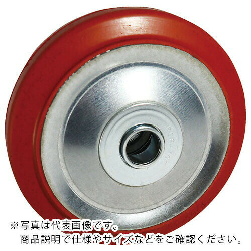 特長：一般的なプレス製キャスターです。赤ゴム車輪を使用しているため、床に車輪跡を残しません。ポリブタジェンゴム車輪仕様ですので、高弾性で軽く運搬できます。用途：一般用運搬台車床面を汚さない所での運搬台車仕様：許容荷重(daN)：245許容荷...