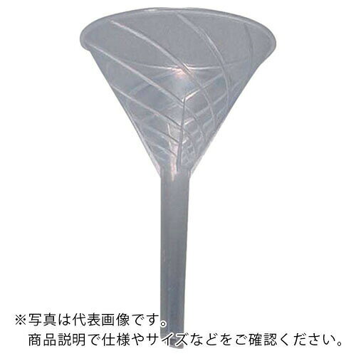 特長：内側のラセン状リブにより、ろ過時間が短縮されます。用途：液体の注入作業に用いる道具。仕様：口径(mm)：60高さ(mm)：106足径(mm)：10足長(mm)：58足パイプ：一体型足外径(mm)：10足径×足長(mm)：10×58耐熱...