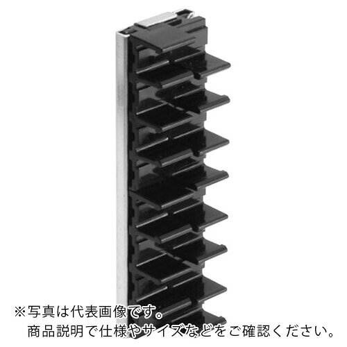 特長：トロリールHS本体をレールに取り付けるための部品です。支持間隔は直線部600mm以下、曲がり500mm以下です。仕様：幅(mm)：35厚さ(mm)：25寸法(mm)A：77寸法(mm)B：60種類：5P用　●代表画像について 商品によ...