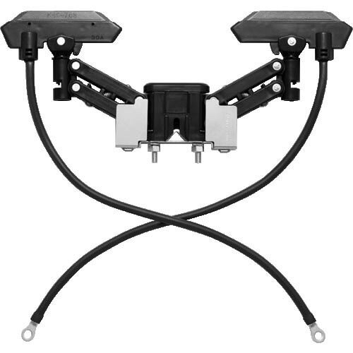 特長：移動機器に取り付け、ハイトロリール本体から機器に給電するための部品です。取り付ける部材に応じて、角棒用、平板用があります。仕様：定格：1P600V30A×2幅(mm)：20長さ(mm)：255高さ(mm)：79種類：タンデム型(平板用...