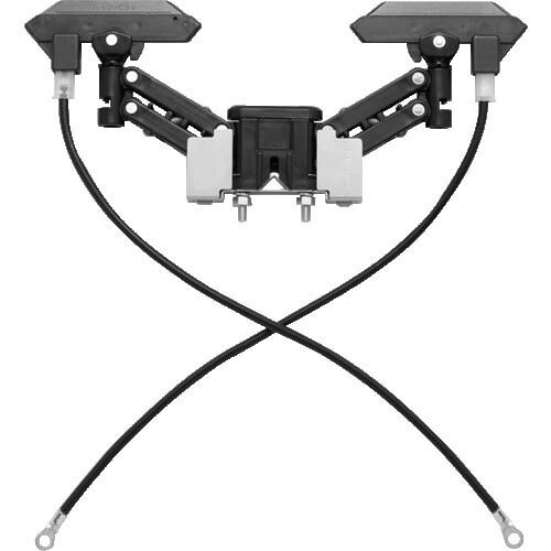 特長：ハイトロリール本体に接触する集電子がリード線とワンタッチで着脱できるタイプです。取り付ける部材に応じて、角棒用、平板用があります。仕様：定格：1P600V20A×2種類：タンデム型(平板用)リード線長さ(mm)：300　●代表画像につ...