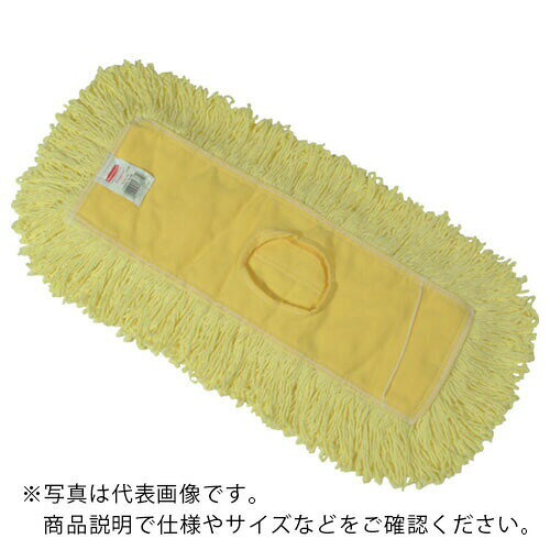 特長：収縮防止加工済みのモップです。取り付けやすくなっています。汎用性に優れたモップです。防縮加工が施されているため洗濯して繰り返し使用することができます。仕様：色：イエロー適合フレーム：610mm適合機種：ダストモップ横(mm)：610縦...