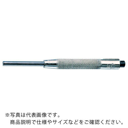特長：高品質の鋼材を使用したスリーブガード付きの平行ピンポンチです。スリーブ部分がスライド可能です。抜群の耐久性と高い作業性を発揮します。仕様：全長(mm)：84幅(mm)：6先端径(mm)：1.4外径(mm)：6八角胴タイプ材質／仕上：ク...