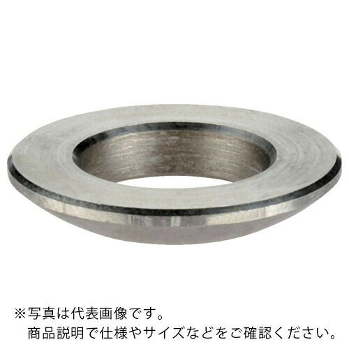 特長：円錐シートとの組み合わせで、ボルトと座面が垂直でない場合などに使います。座面の角度を約3度まで補正します。用途：鋳物、ストラップなど傾斜面のボルト固定に。仕様：適合ボルト：M8外径(mm)：17内径(mm)：8.4高さ(mm)：3.2...