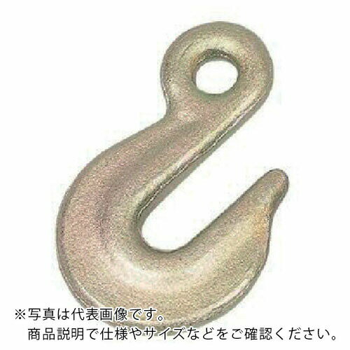 特長：メッキ加工をしています。用途：ワイヤー荷締機交換部品仕様：最大使用荷重(t)：1品名：取替フック大適合機種：NB1000適合ワイヤ径(mm)：8HHH　荷締機　取替アイフック　大メッキ品材質／仕上：ユニクロメッキ注意：物を吊ることはで...