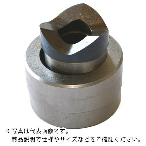 特長：パンチャー用実寸刃物です。用途：鋼材穴あけ打抜き用仕様：適合機種：NC-TP-F3、TP-1A、NC-EF35X穴径(mm)：16.0使用軸：小軸品名：φ16オプション品材質／仕上：工具鋼注意：使用される本体や材料の種類・板厚によって...