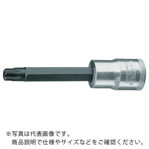 特長：【在庫限り特価にてご提供】特価前オレンジブック価格：3161円（税抜き）。ローレット加工を施すことで、手回しでも手から滑り落ちにくいです。仕様：差込角(mm)：12.7呼びNo.：T40先端寸法(mm)：6.65全長(mm)：100材...