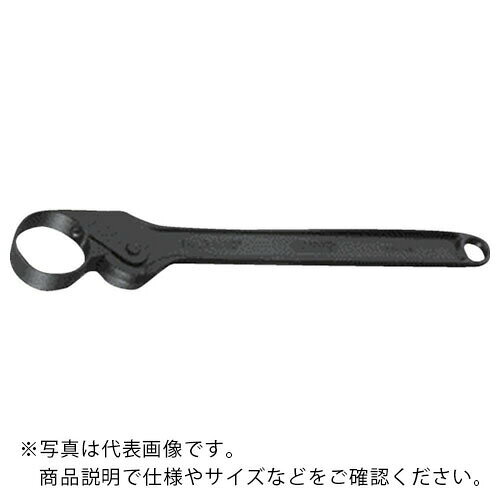 特長：専用のリングと合わせてさまざまなサイズで使えます。フリクションタイプで狭い場所でも作業できます。強いトルクをかけて作業できます。用途：建設現場仕様：全長(mm)：960厚さ(mm)：38適合リング対辺寸法(mm)：75〜80外径：10...