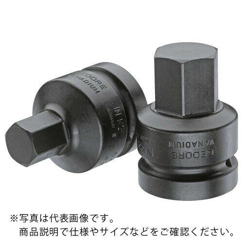 特長：高い耐久性の特殊鋼を使用しています。防錆処理しています。仕様：差込角(mm)：25.4対辺寸法(mm)：24全長(mm)：75適合ピン：6657700適合Oリング：6657620ビット長さ(mm)：26対辺(mm)：24材質／仕上：特...