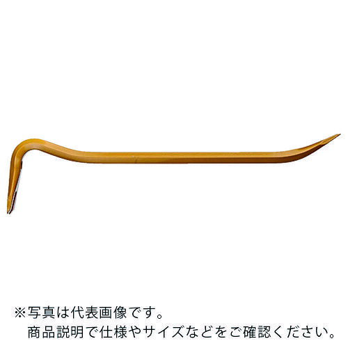 特長：手にフィットして握りやすい六角軸タイプです。先端部は特に強化しているので耐久性があります。用途：釘抜き、テコ、ハガシ作業に。仕様：全長(mm)：1000六角対辺18mm材質／仕上：特殊鋼　●代表画像について 商品によっては、代表画像を...