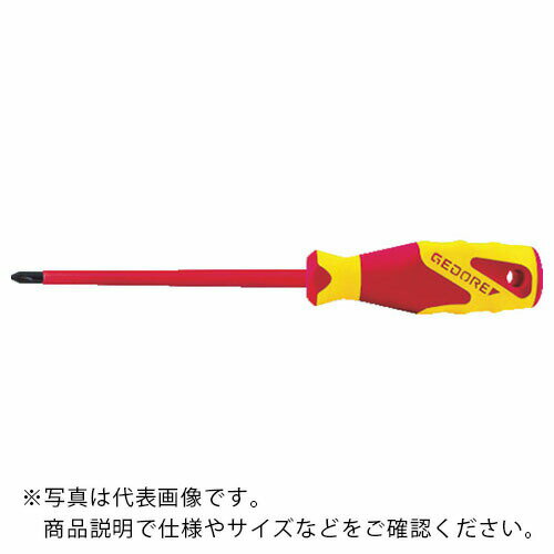 特長：人間工学に基づいたハンドル部の設計により、手の疲労を軽減し高い作業性を実現します。ハンドルの底部に先端の形状を表示しています。仕様：刃先：［［＋］］3軸長(mm)：150全長(mm)：2701000V絶縁仕様DIN　EN／IEC609...