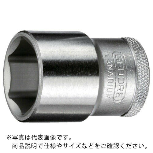 特長：ローレット加工を施すことで、手から滑り落ちにくいです。ユニットドライブで接触面積を大きくすることで、ボルトが欠けにくいです。仕様：差込角(mm)：12.7対辺寸法(mm)：17全長(mm)：39.5対辺形状：6角モデル：19対辺(mm...