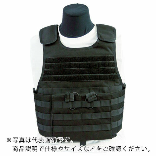 特長：洋服の上から着用するタイプの防弾ベストです。ベストの前後にNIJレベルIIIAの防弾パネルが入っているほか、肩や両脇部分に同レベルの素材を使用しています。ベストの前後、サイドにMOLLEがついており、ポーチなどを取り付け可能です。ショ...