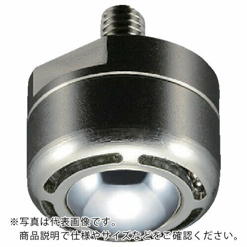 特長：内部に入り込んだゴミなどを排出し、ゴミ詰りによるボールの回転不良を改善します。プレス成型品よりも高精度・高荷重です。仕様：許容荷重(kg)：35下向用(オリジナル球面)ゴミ排出タイプ材質／仕上：メインボール:スチール（SUJ2）サブボ...