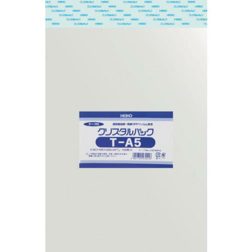 特長：クリスタルパックはつやがあり透明感抜群の国産高級OPPフィルムを使用した袋です。すべりが良く作業効率もバツグンです。袋の両側を熱圧着して製造する為、のりしろが発生しないので中身が綺麗に見えます。すばやく封かんできるテープ付きタイプです...