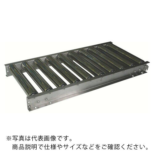 特長：ステンレスで脱着式を実現しました。ローラー交換が簡単です。清掃が必要な場所でローラーを簡単に外し掃除が可能です。用途：水洗いが必要な場所コンベヤを清潔に保ちたい場所2列使用でパレット搬送可能(500kg以下)仕様：ローラー径(mm)：...