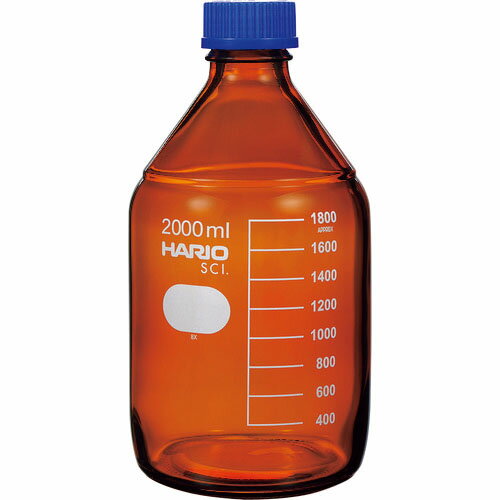 特長：GL-45採用しています。用途：薬品の保存や運搬に。仕様：容量(ml)：2000目盛間隔(ml)：200直径(mm)：136高さ(mm)：265口径(mm)：45取手：無中栓：液切れリング色：青フタ色：青奥行(mm)：136幅(mm)...