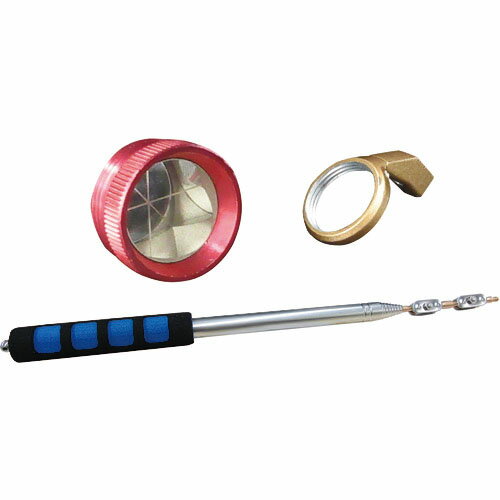 特長：狭い場所や高い場所、手の届かない場所での測定に大変便利な超小型プリズムです。用途：測量。仕様：マイクロプリズム：0.5インチ用プリズム定数(mm)：±0マイクロプリズム：0.5インチ伸縮棒サイズ：305〜2025mmセット内容／付属品...