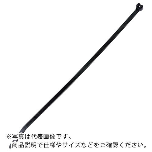 特長：ロック部の爪に経年変化の少ないSUS316を使用しています。ステンレスのロック爪は長時間の使用や環境の変化にも強い特性を持ちます。用途：ケーブルなどの結束に。仕様：色：ブラック幅(mm)：2.4長さ(mm)：201厚さ(mm)：1.2...