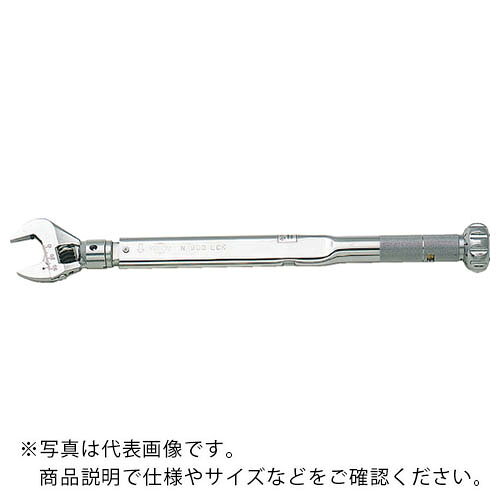 特長：ガタがないウォームのバックラッシュレスを採用したモンキー付トルクレンチです。用途：トルク規制のある箇所の締め付けに。仕様：トルク調整範囲(N・m)：40〜200最小目盛(N・m)：2.0全長(mm)：531二面幅寸法(mm)：17〜3...