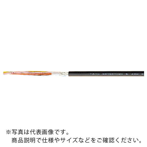特長：RS232Cに対応しています。用途：電子機器配線用。仕様：芯数：10サイズ(AWG)：28仕上がり外径(mm)：5.1長さ(m)：100許容電流(30℃)(A)：2.1定格：30VUL　AWM材質／仕上：導体：すずメッキ軟銅より線絶縁...