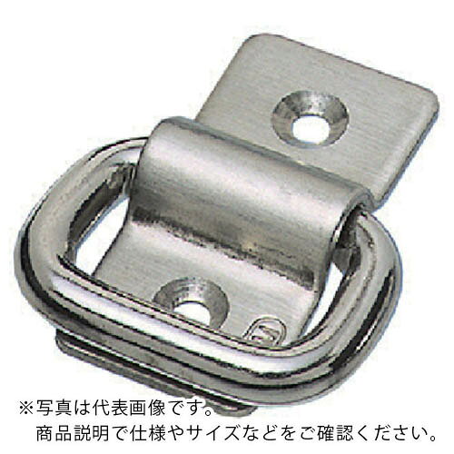 特長：リング部分が倒れるので、不使用時に邪魔になりにくいです。用途：壁面・床面・柱等に設置し、チェーン・ワイヤー・ロープの端末金具として。仕様：使用荷重(kN)：0.10A(mm)：20D1(mm)：1.5B(mm)：12L(mm)：36H...