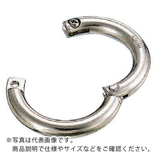 特長：プラスドライバーでネジを締めるタイプです。再度開くこともできます。用途：チェーン・ワイヤー・ロープ等の連結金具として、また端末の金具のジョイントに。仕様：使用荷重(kN)：0.78D(mm)：8L(mm)：35材質／仕上：ステンレス(...