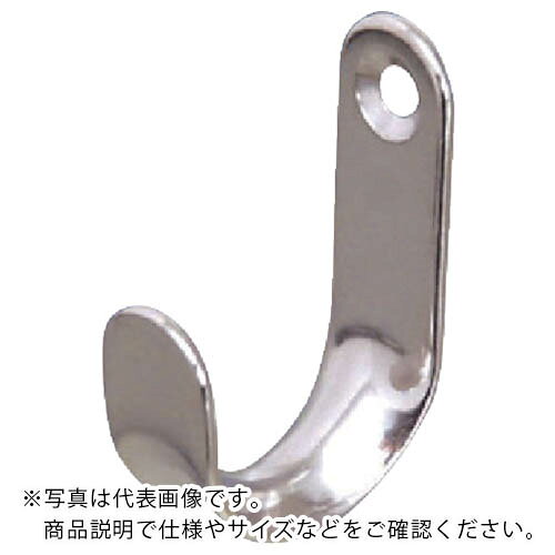 特長：ステンレス製でさびにくく、耐久性に優れます。用途：物掛けとして。仕様：吊下荷重(kN)：0.03使用荷重(kN)：0.03L(mm)：22S(mm)：9T(mm)：1.5W(mm)：7d(mm)：2.1材質／仕上：ステンレス(SUS3...