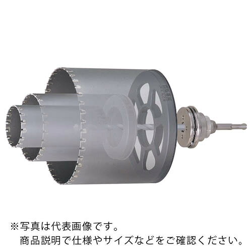 特長：難削材のALC板専用に設計された回転専用のコアドリルです。補強筋に噛み込まない刃先形状です。用途：被削材:ALC板(ピアノ線・2分筋も切断)、石こうボード。仕様：刃径(mm)：150有効長(mm)：130刃厚(mm)：2全長(mm)：...