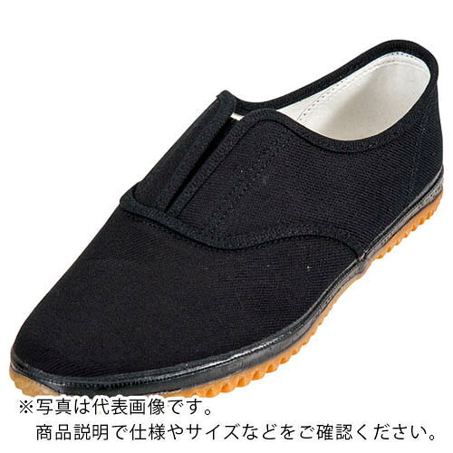 特長：カカトに衝撃吸収ゴムを使用し、疲れにくい仕様です。用途：軽作業。引越業。内装業。仕様：寸法(cm)：24.0色：黒24.0EE黒材質／仕上：甲被：綿靴底：ゴム　●代表画像について 商品によっては、代表画像を使用している場合がございます...