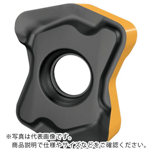 特長：両面4コーナー使いです。用途：高送り加工用。仕様：最大切込みAPMX(mm)：0.8R寸法(mm)：1.0コーナR(mm)：1.0タイプ：チップ全長(mm)：9.58品名：ロジック4フィード高送り加工用両面4コーナー使いミーリング工具...