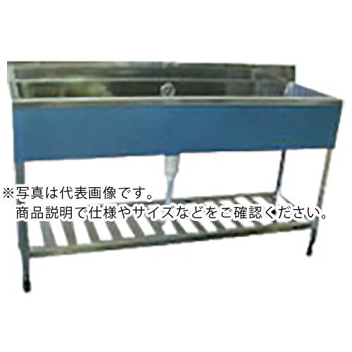 特長：サイズ豊富な本格的業務用ステンレス流し台です。完全なノックダウンケース梱包での出荷も可能です。（ご注文時にご指定ください。ご購入後、設置まで保管期間がある場合、ユーザー様での再物流費用、保管スペース低減にお役に立ち、また搬入口の狭い現...