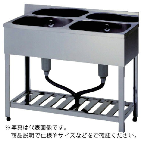 特長：サイズ豊富な本格的業務用ステンレス流し台です。完全なノックダウンケース梱包での出荷も可能です。（ご注文時にご指定ください。ご購入後、設置まで保管期間がある場合、ユーザー様での再物流費用、保管スペース低減にお役に立ち、また搬入口の狭い現...
