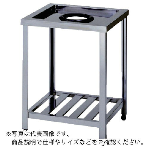 特長：サイズ豊富な本格的業務用ステンレスダスト台です。用途：工場研究所仕様：間口(mm)：600奥行(mm)：450高さ(mm)：800ダスト台スノコ板付材質／仕上：ステンレス（SUS430）　●メーカー取寄商品について 本商品はメーカーか...