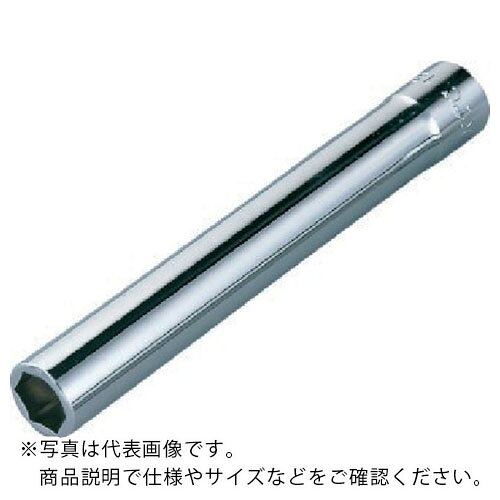 特長：奥深い個所や長く突き出たボルトのナット締緩作業に便利です。KTC独自のパワーフィット形状を口径部と差込角の両方に採用しています。用途：汎用工具に。仕様：差込角(mm)：9.5対辺寸法(mm)：12全長(mm)：130対辺(mm)：12...