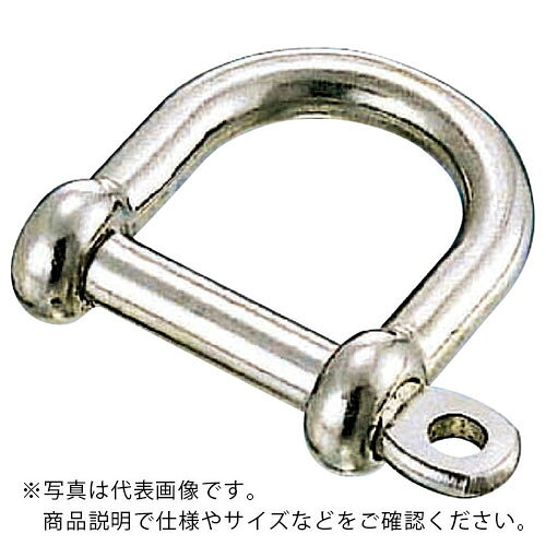 特長：ステンレス製で錆びにくく、耐久性に優れます。幅が広いシャックルです。用途：チェーン・ワイヤー・ロープ・ベルトなどの連結金具として、また端末の金具のジョイントに。仕様：D(mm)：6L(mm)：36.0B(mm)：24d(mm)：12捻...