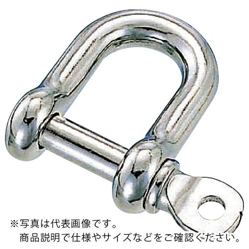 特長：ステンレス製で錆びにくく、耐久性に優れます。ねじ込みタイプのスタンダードなシャックルです。用途：チェーン・ワイヤー・ロープなどの連結金具として、また端末の金具のジョイントに。仕様：使用荷重(kN)：2.45ねじ径：W5／16L(mm)...