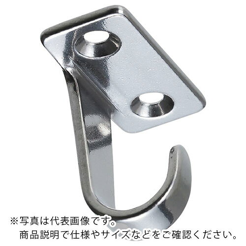 特長：ステンレス製で錆びにくく、耐久性に優れます。用途：物掛けとして。仕様：使用荷重(kN)：0.10A(mm)：21d(mm)：4L(mm)：47B(mm)：30W(mm)：44H(mm)：22T(mm)：2.5材質／仕上：ステンレス(S...