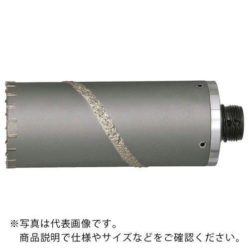 特長：ALC材（ピアノ線、鉄筋入り）に対応した刃型設計により、回転モードでの快適な作業を実現できます。コア外周の溶射ドラゴン溝で切粉の排出効果が高く、湿ったALC材にもスピーディーな穴あけ作業が可能です。「クズ取りポン！センタードリル」はノ...